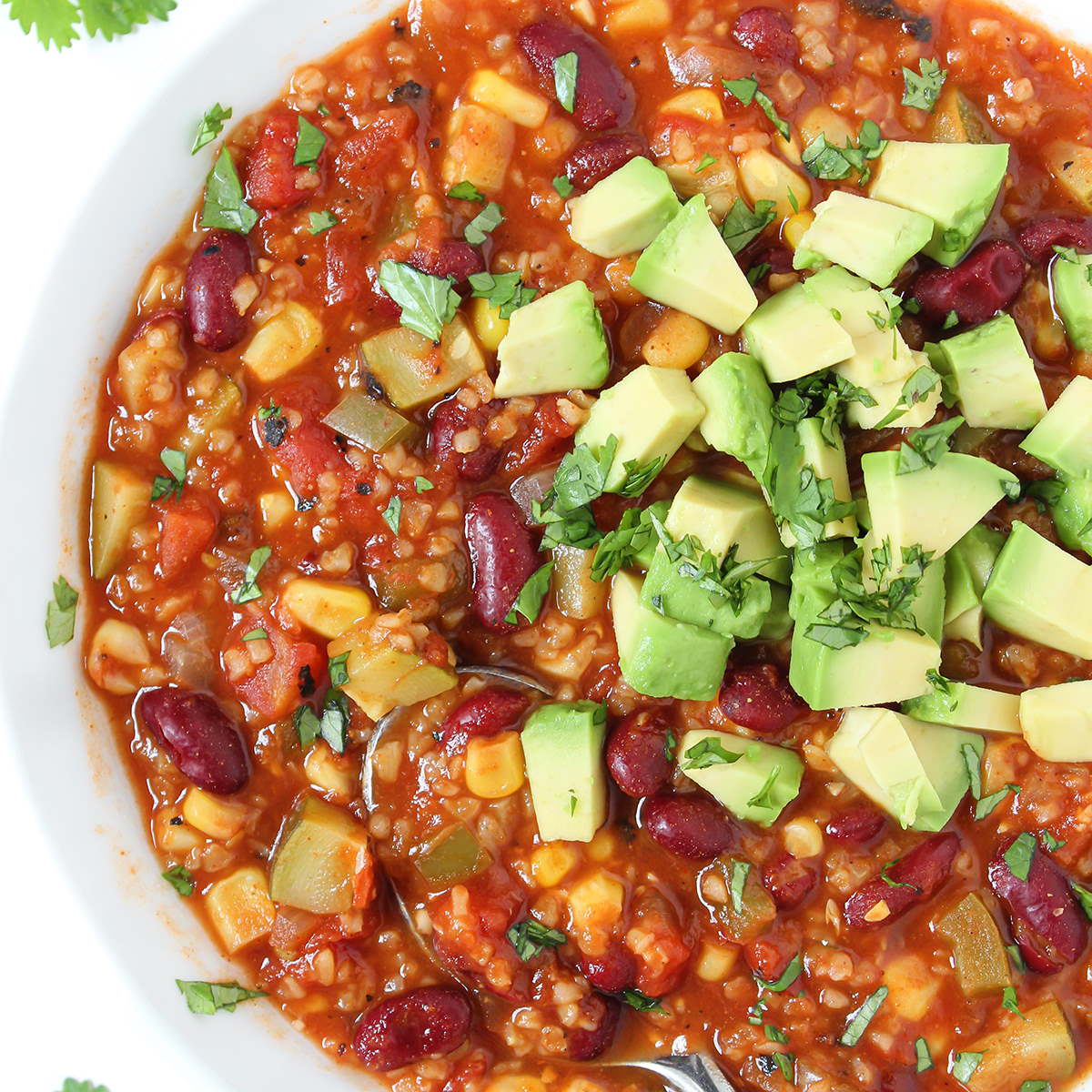 Bulgur Vegetable Chili (Easy + Vegan) - The Garden Grazer