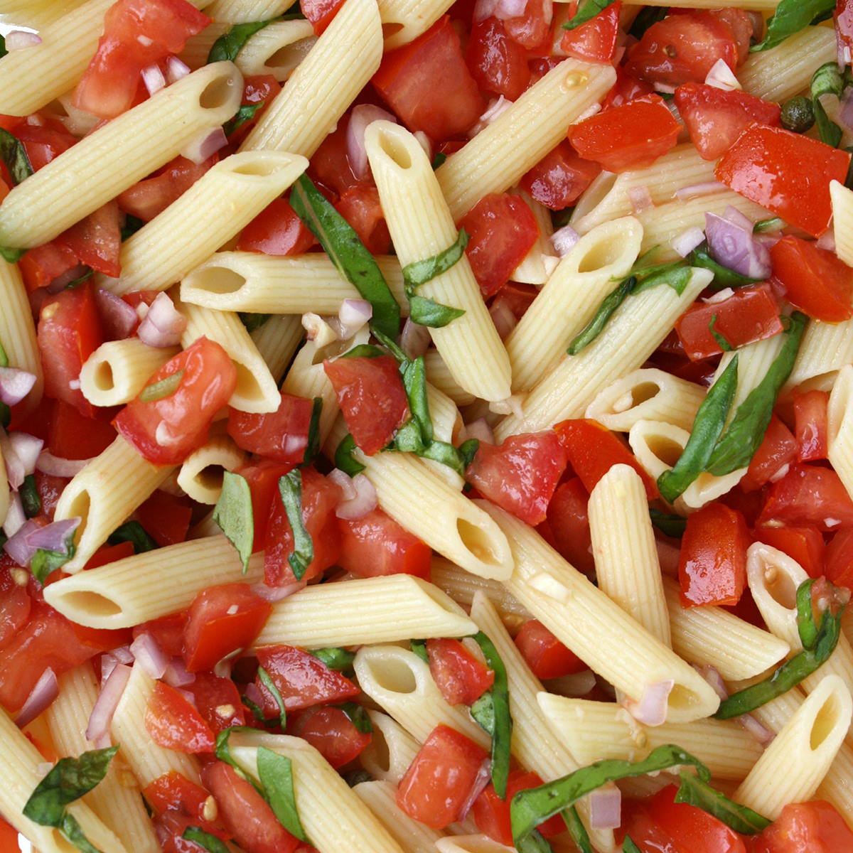 Fresh Tomato Pasta with Lemon and Basil - The Garden Grazer