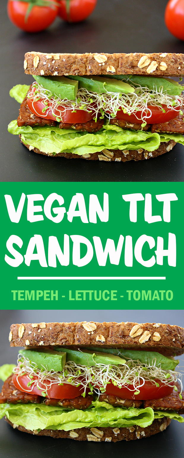 TLT Sandwich with Tempeh Bacon (High Protein!) - The Garden Grazer