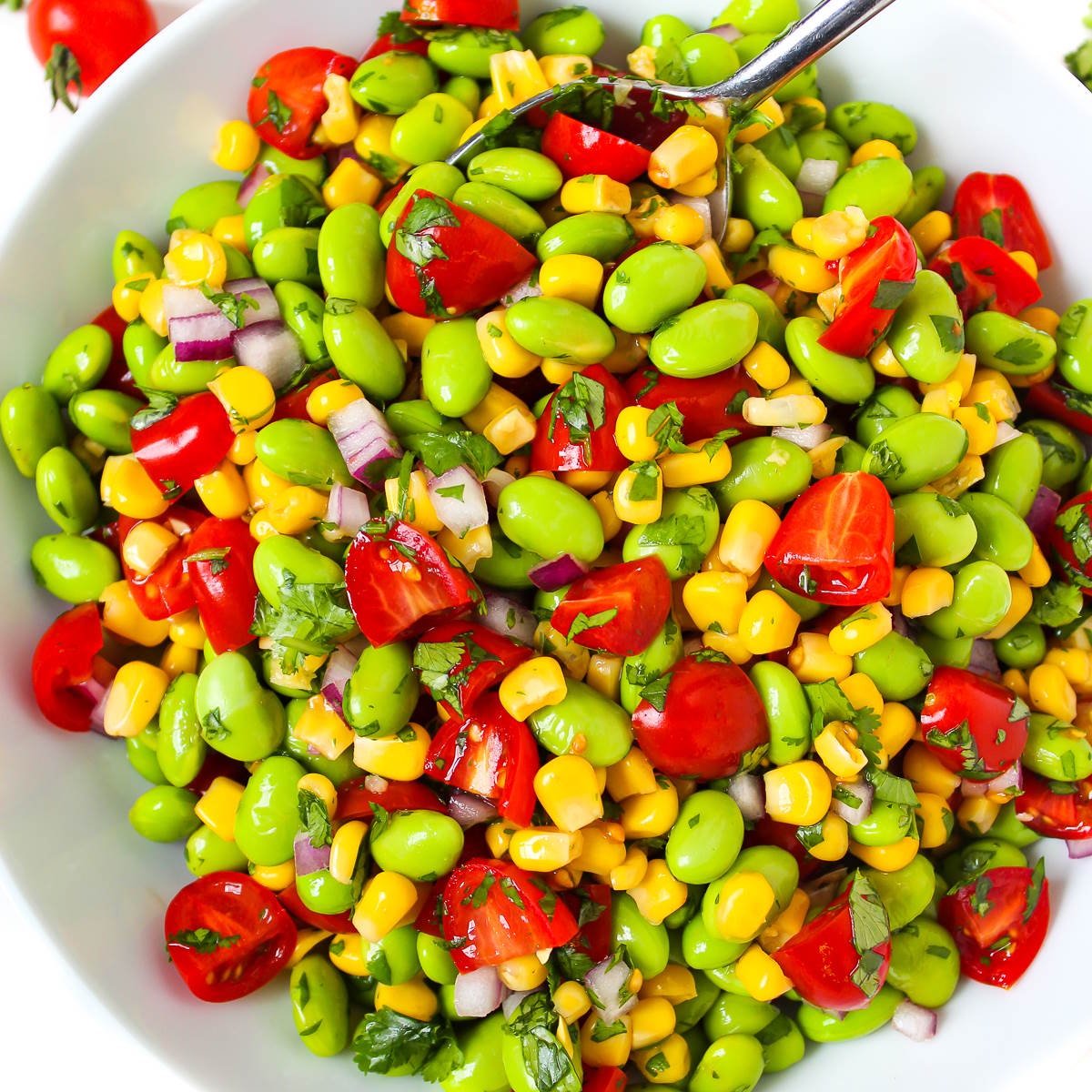 Edamame Corn Salad (Easy!) - The Garden Grazer