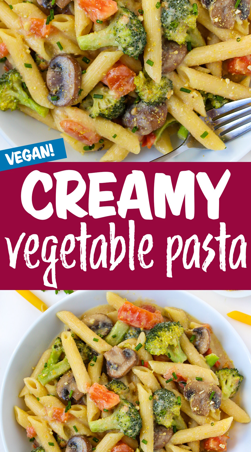 Creamy Vegetable Pasta (Vegan!) - The Garden Grazer