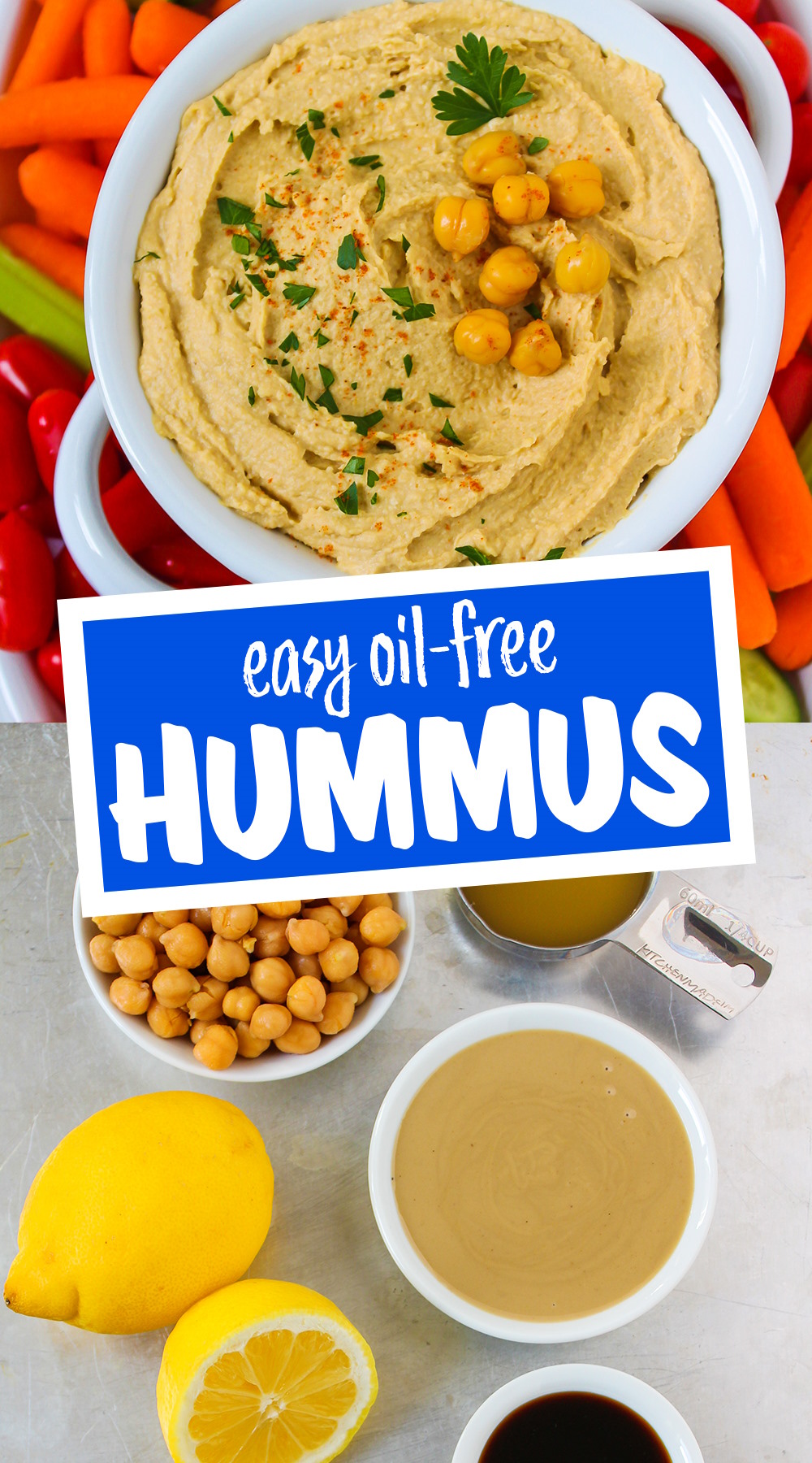 Hummus (Oil-Free!) - The Garden Grazer