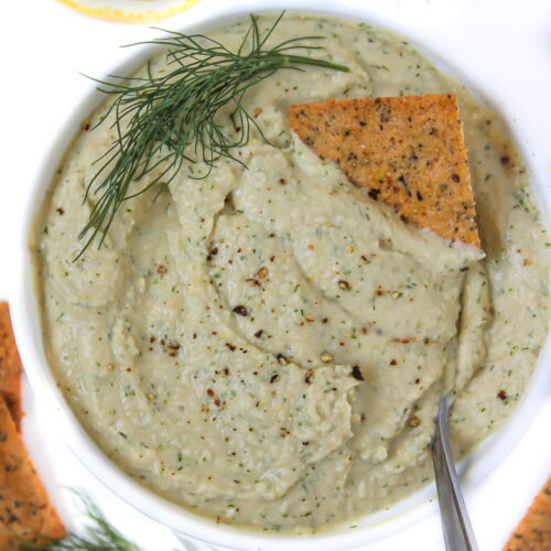 Lemon Dill Hummus (Oil-Free) - The Garden Grazer