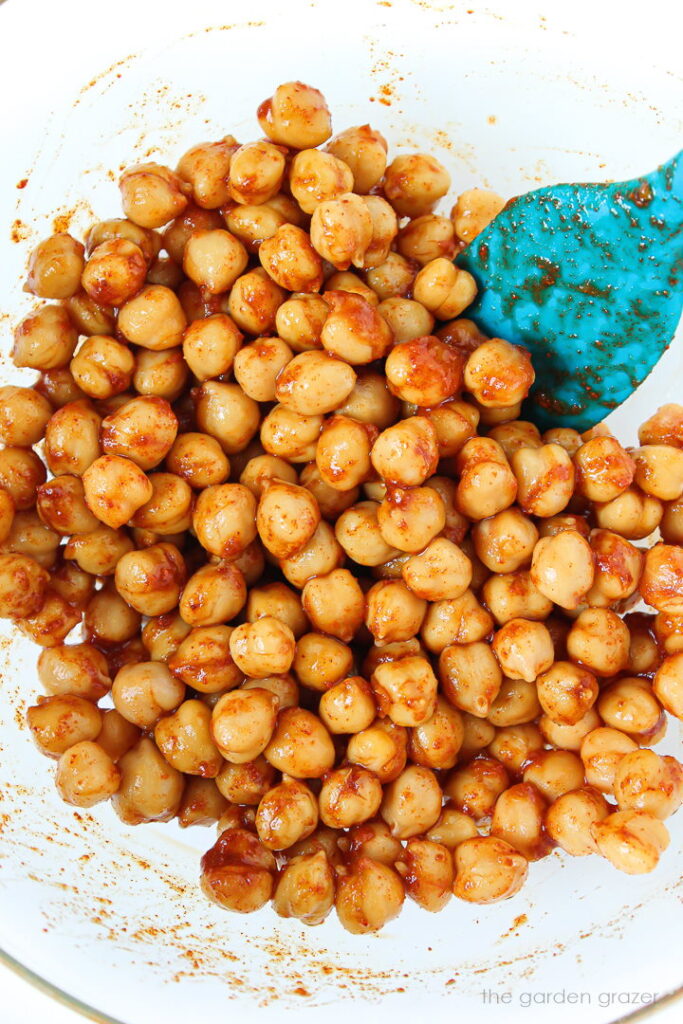 Smoky Roasted Chickpeas (Oil-Free!) - The Garden Grazer