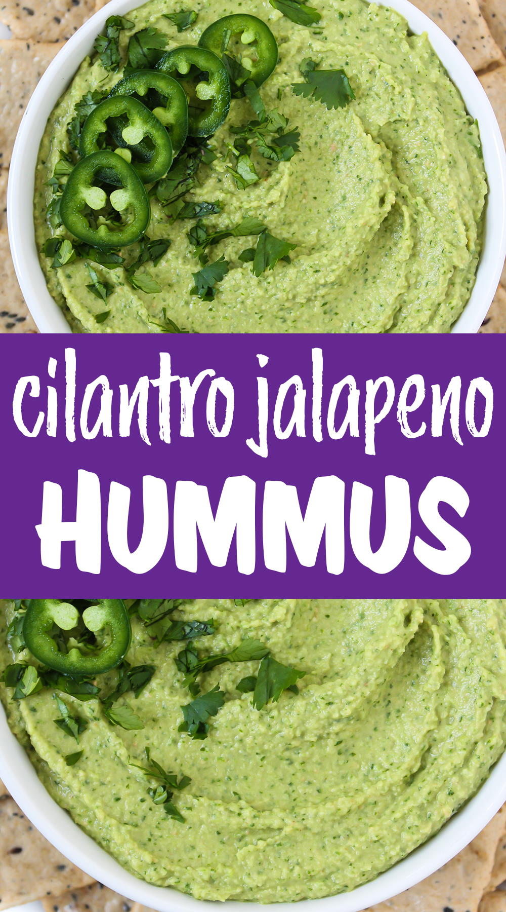 Cilantro Jalapeno Hummus (Easy + Oil-Free!) - The Garden Grazer