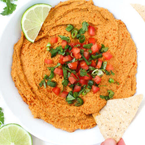 Chipotle Taco Hummus - The Garden Grazer