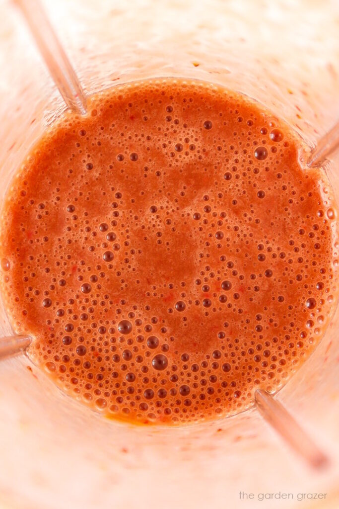 Strawberry Balsamic Dressing (Oil-Free) - The Garden Grazer