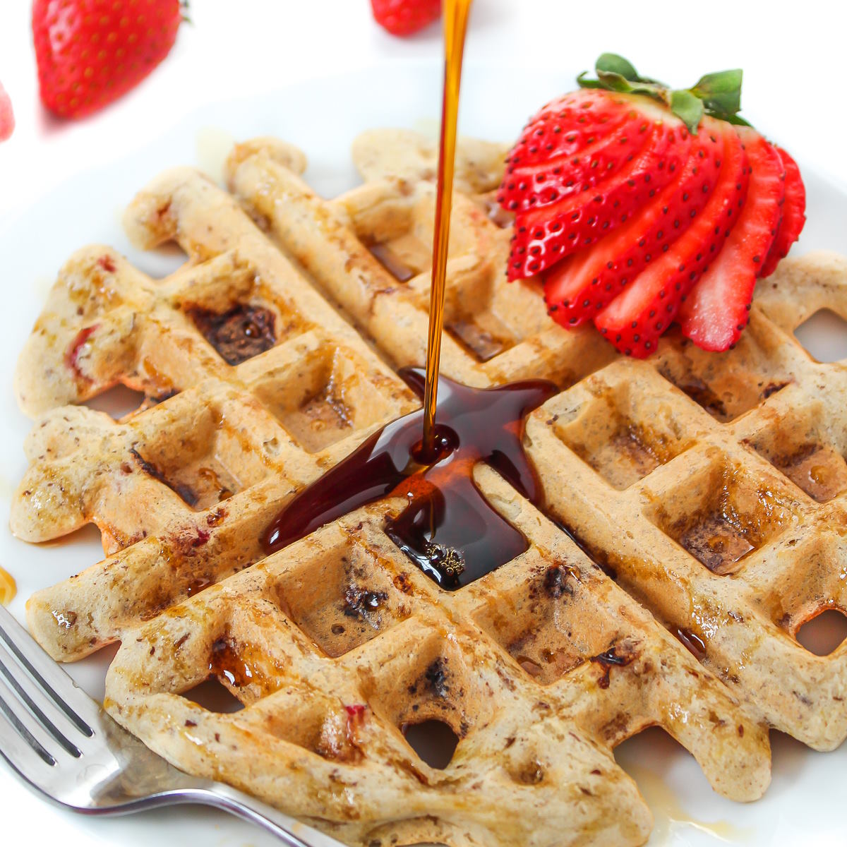 Strawberry Belgian Waffles