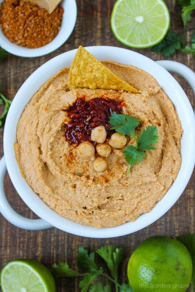 Chipotle Taco Hummus - The Garden Grazer