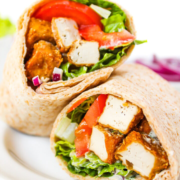 Crispy Tofu Wrap (High Protein, Easy!) - The Garden Grazer