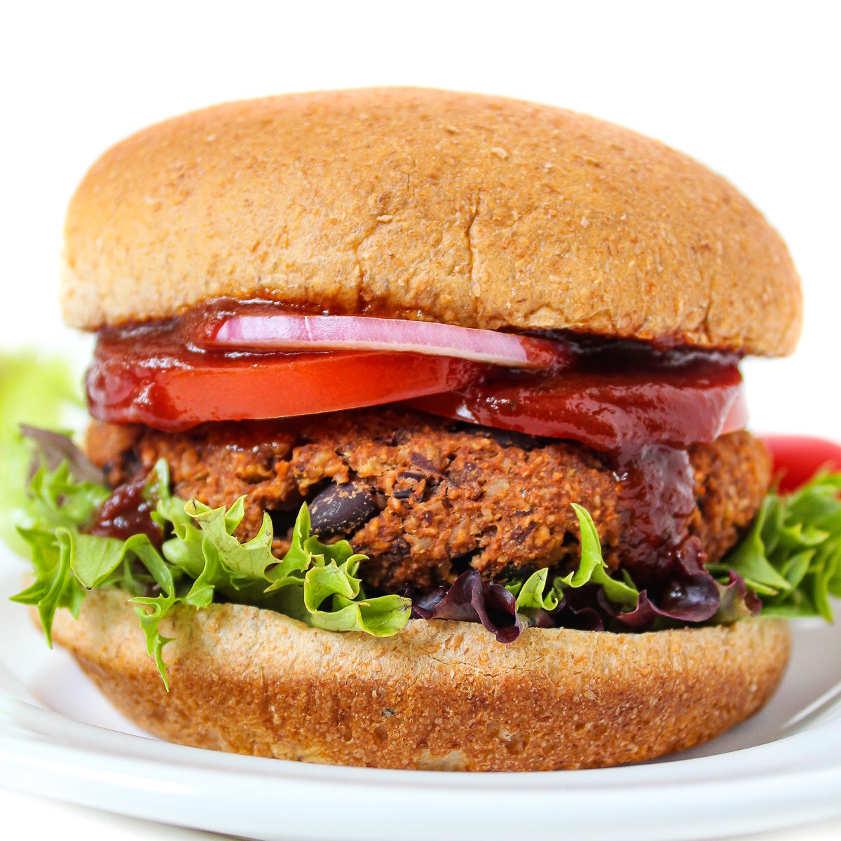 Black Bean Walnut Burger (Vegan, Oil-Free!) - The Garden Grazer