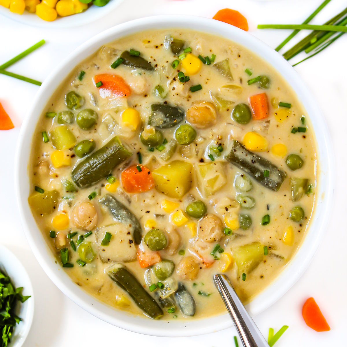 Vegetable Chowder (Vegan!) - The Garden Grazer