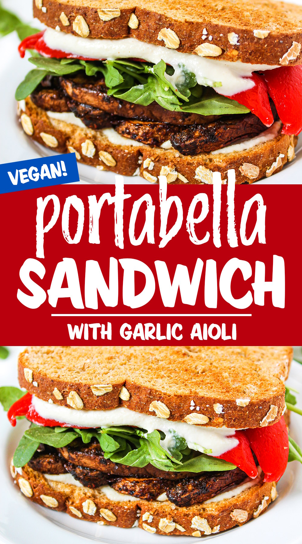 Portabella Mushroom Sandwich (Vegan!) - The Garden Grazer