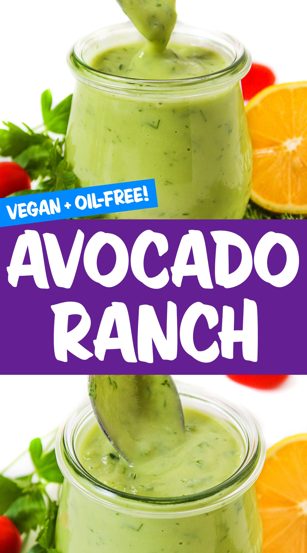Avocado Ranch Dressing (Vegan!) - The Garden Grazer