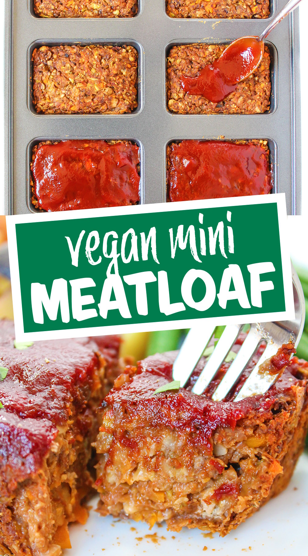 Vegan Mini Meatloaf with Maple-Balsamic Glaze - The Garden Grazer