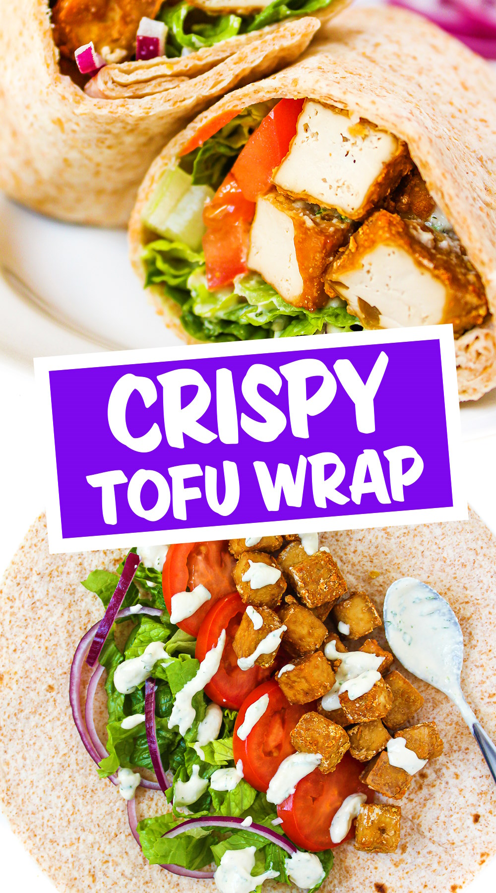 Crispy Tofu Wrap (High Protein, Easy!) - The Garden Grazer