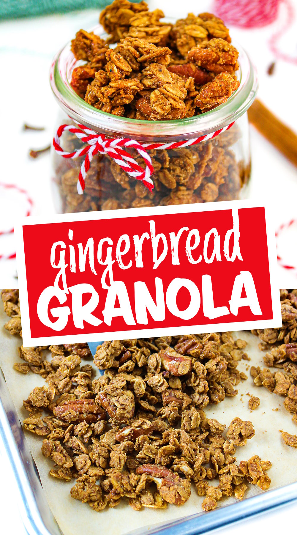 Gingerbread Granola (Vegan, Oil-Free!) - The Garden Grazer